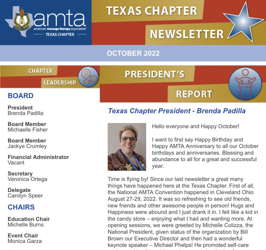Welcome to the AMTA Texas Chapter - AMTA Texas Chapter