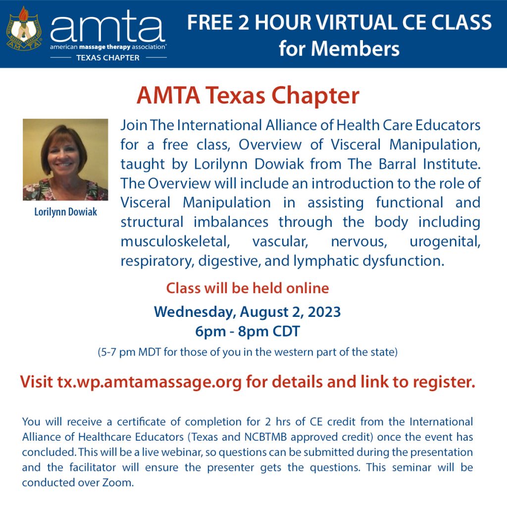 Welcome to the AMTA Texas Chapter - AMTA Texas Chapter